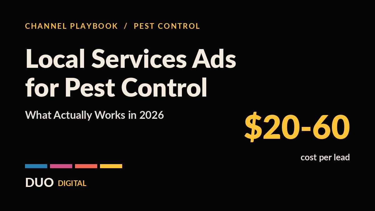 Local Services Ads for Pest Control | DUO Digital | DUO Digital